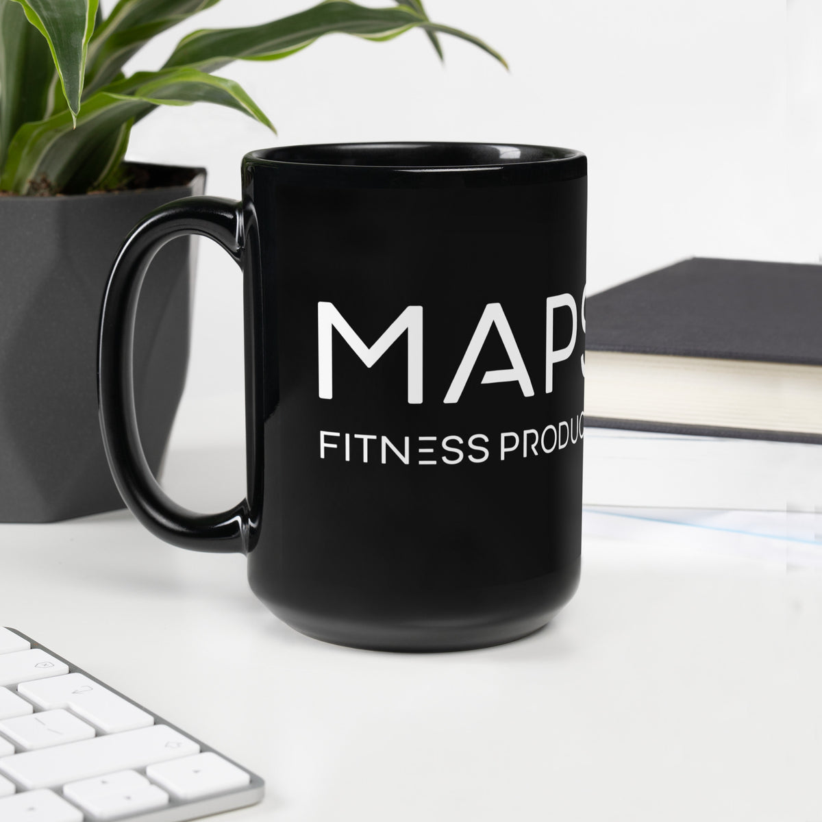 MAPS Fitness Black Glossy Mug – Mind Pump Media